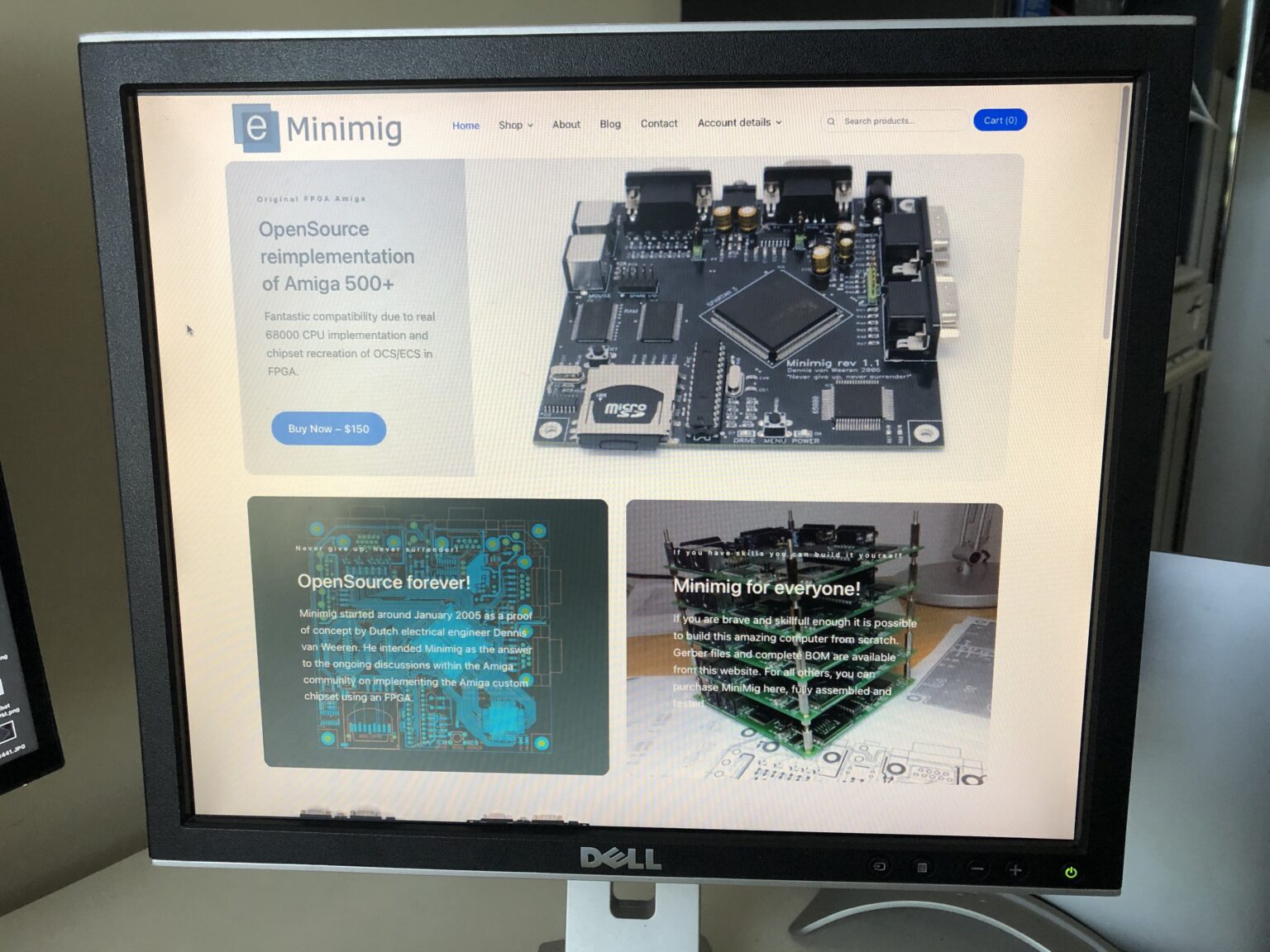 New Minimig website – MiniMig